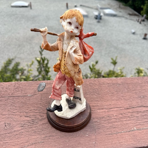 Art | 9 Vintage Capodimonte Porcelain Statue Cute Boy With Carrying ...